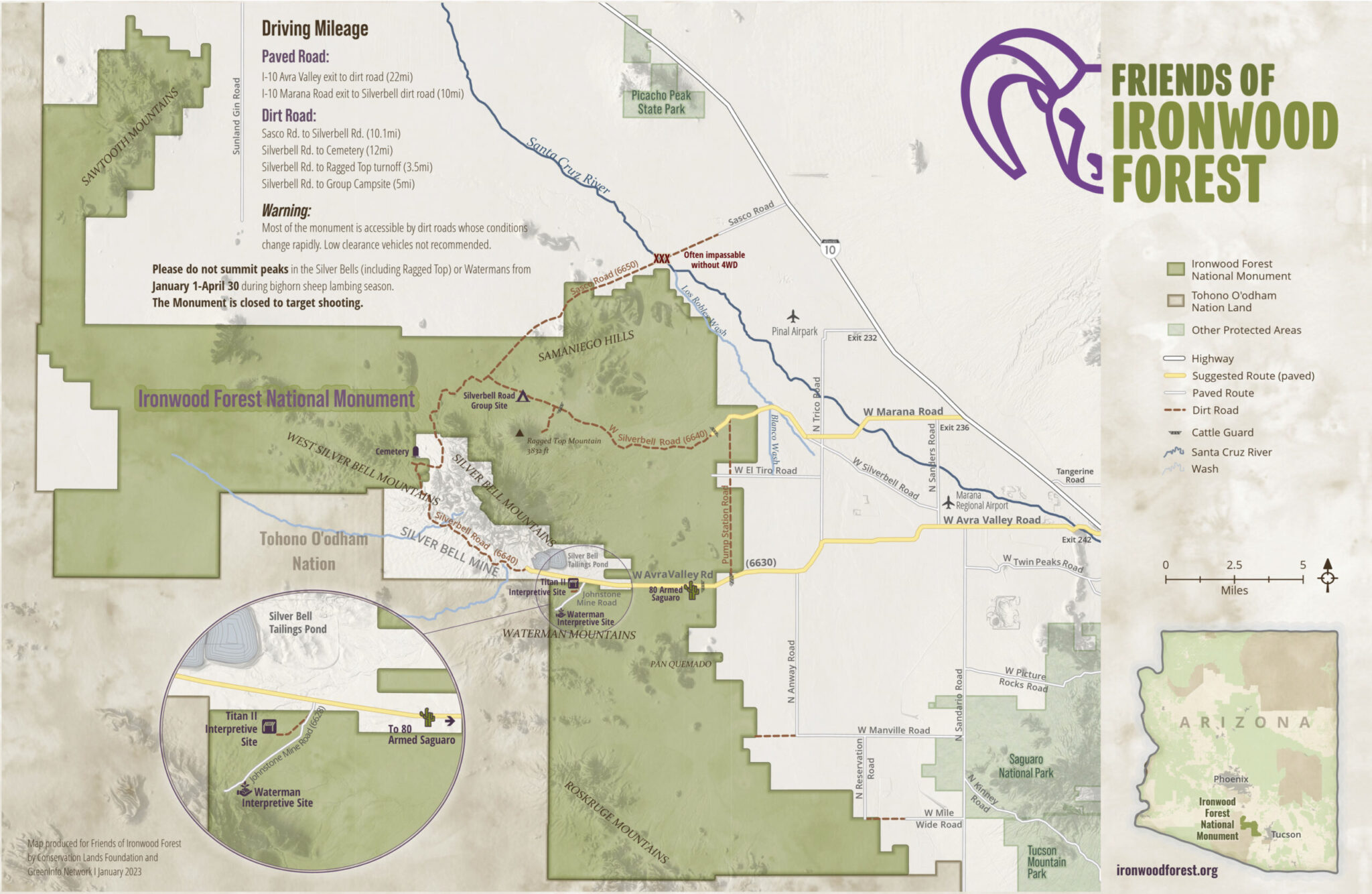 Map and Directions – Ironwood Forest
